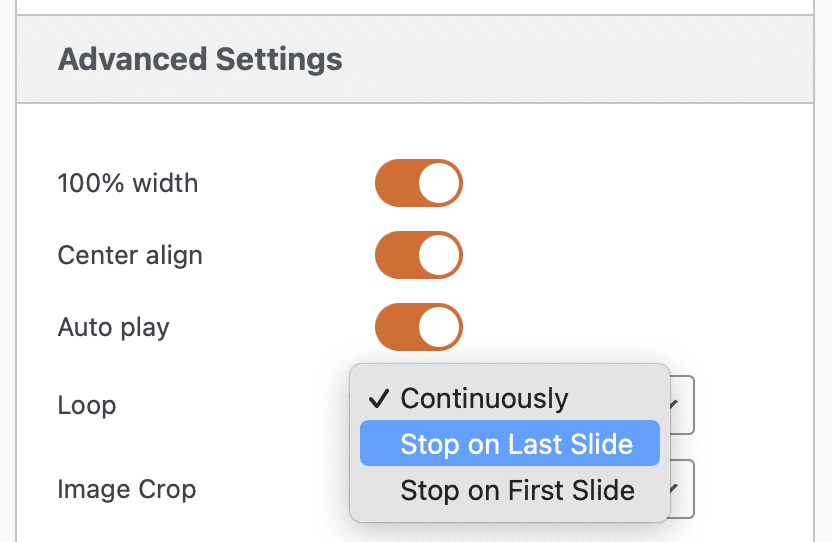 Slide Looping Options in MetaSlider - MetaSlider