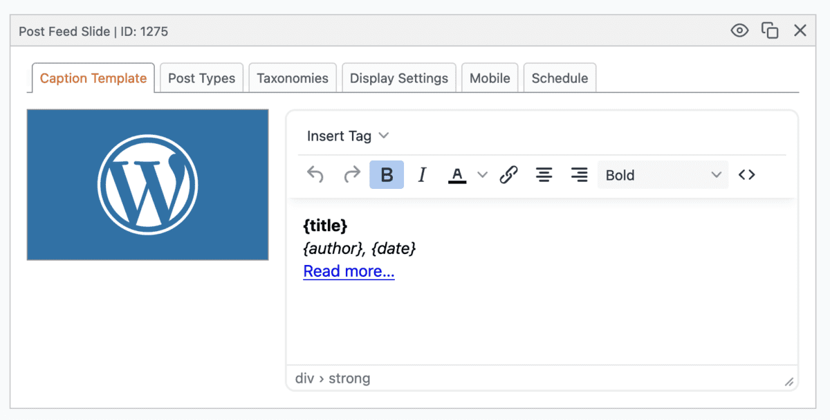Introduction to Post Feed Slides (Pro) - MetaSlider