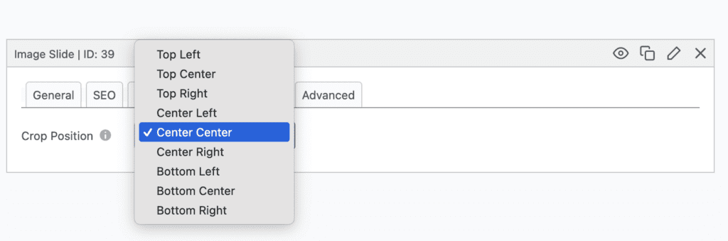 Image Crop Options - MetaSlider