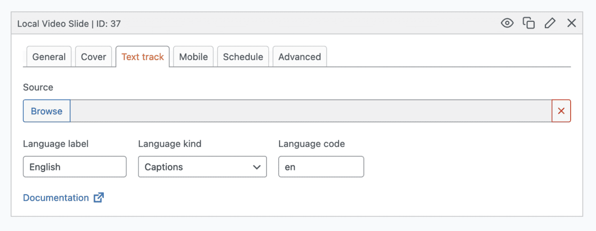 Video Text Track (VTT) Captions for Local Videos (Pro) - MetaSlider